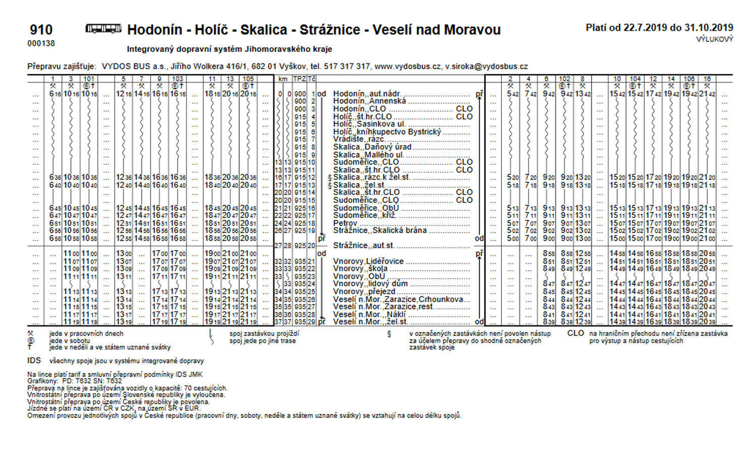 Cesta Holíč - Hodonín je uzavretá, upravené sú autobusové spoje a je ...